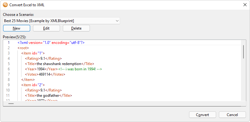 Convert Excel to XML Convert Excel to XML